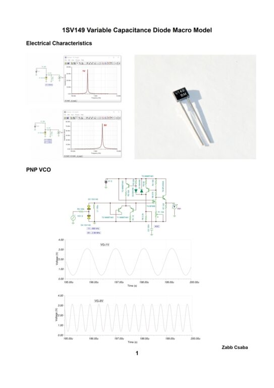 Spice Models – Fotoelektronika
